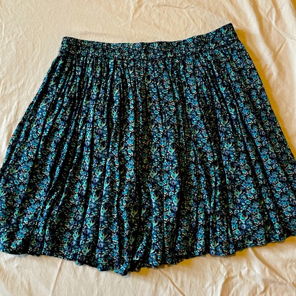 Skirts | Shades Of Blue Floral Skirt | Poshmark